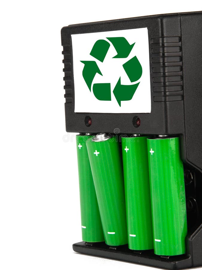 Recycling of battery stock image. Image of full, dispose - 18277181