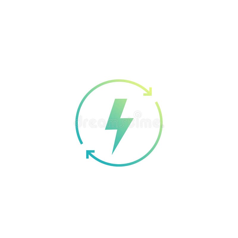Recharging vector icon stock vector. Illustration of wattage - 151942110