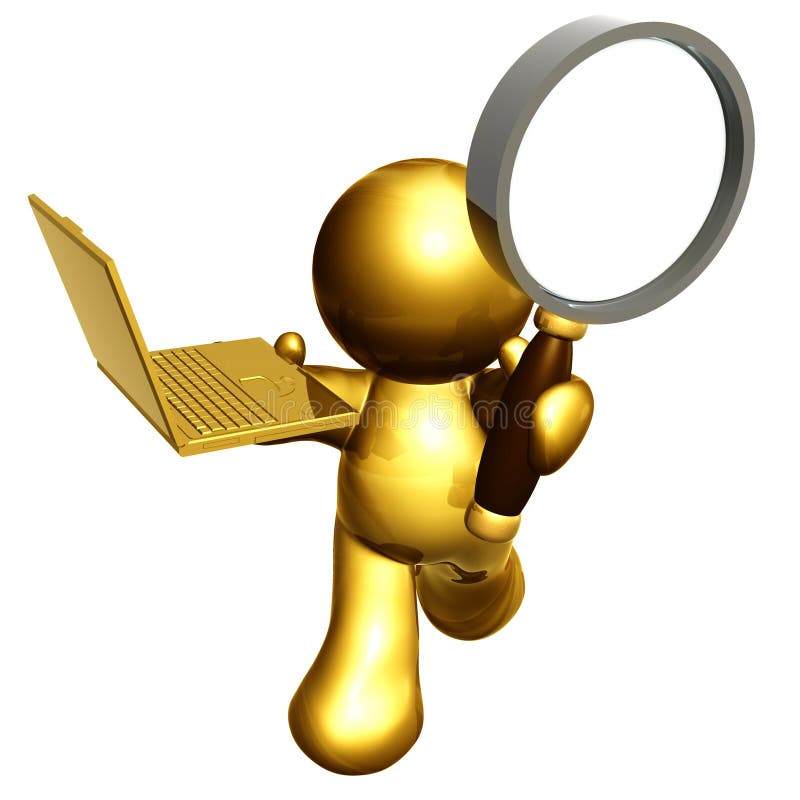 Recherche de la solution illustration stock. Illustration du point ...