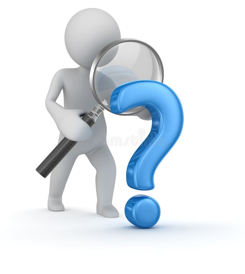 Recherche De Point D'interrogation Illustration Stock - Illustration du ...