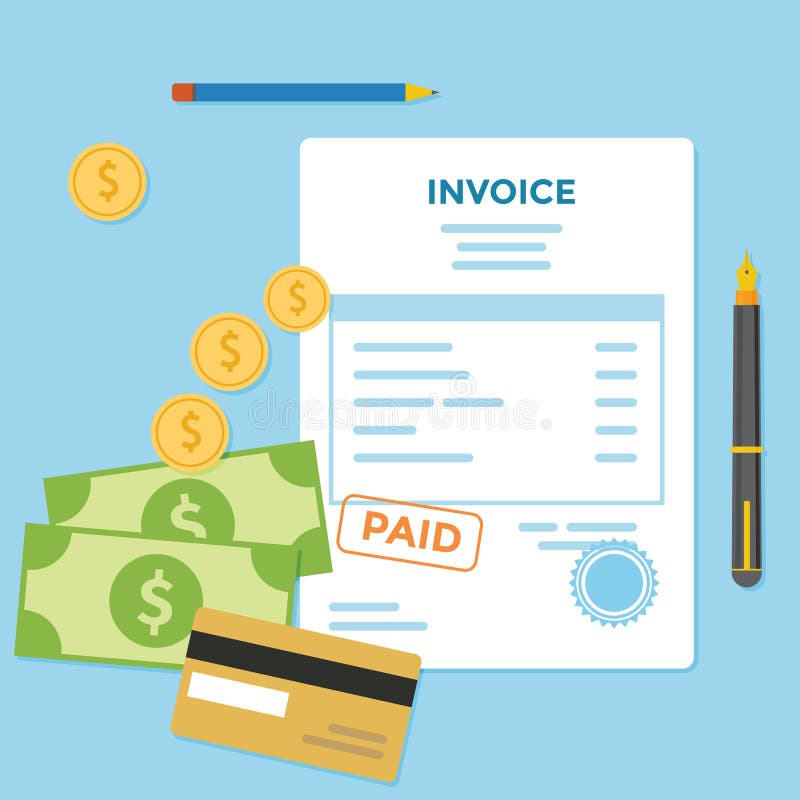 Rechnung Bill vektor abbildung. Illustration von karte - 70649937