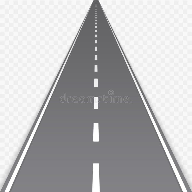 Rechte Weg In Motie. Vector. Vector Illustratie - Illustratie bestaande ...