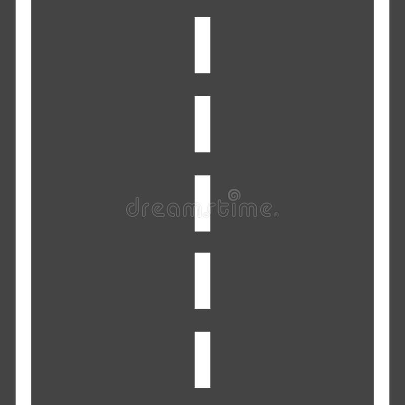 Rechte Weg Met Witte Noteringen Vectorillustratie Weg Vector ...