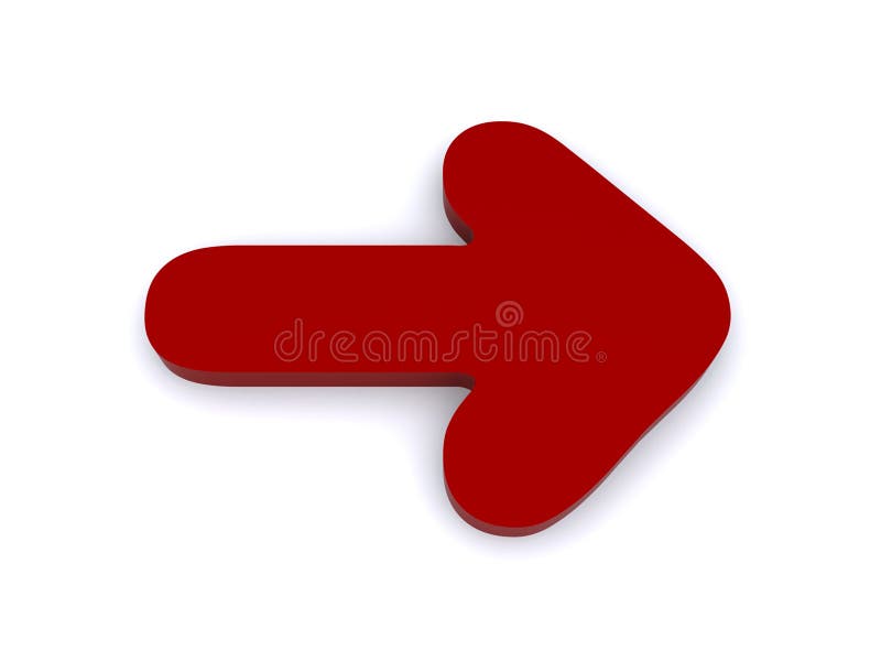 Rechter Pfeil stock abbildung. Illustration von richtung - 9119341