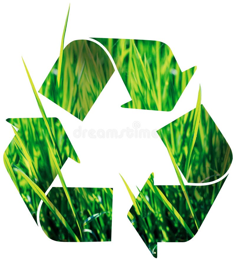 ícone Reciclado Símbolo De Triagem De Lixo Reciclar Sinal Verde Setas ...