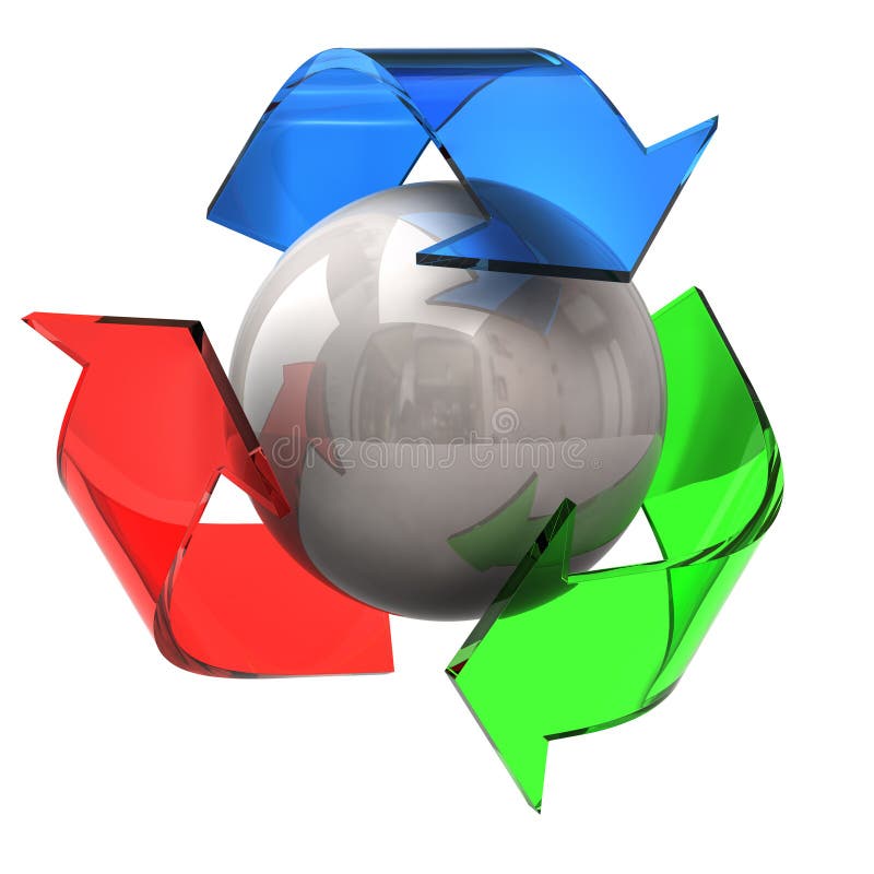 Recicle el símbolo stock de ilustración. Ilustración de objeto - 16112739