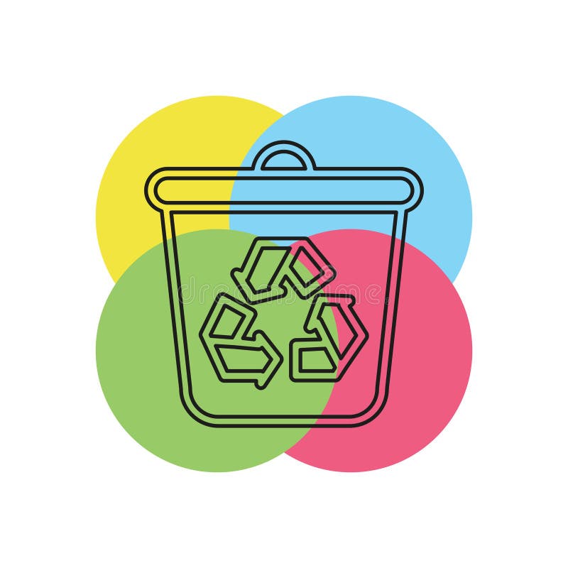 Recicle El Icono Del Vector Stock de ilustración - Ilustración de ciclo ...