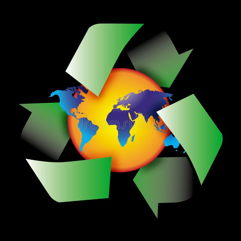Recicle el mundo stock de ilustración. Ilustración de rusia - 1314863