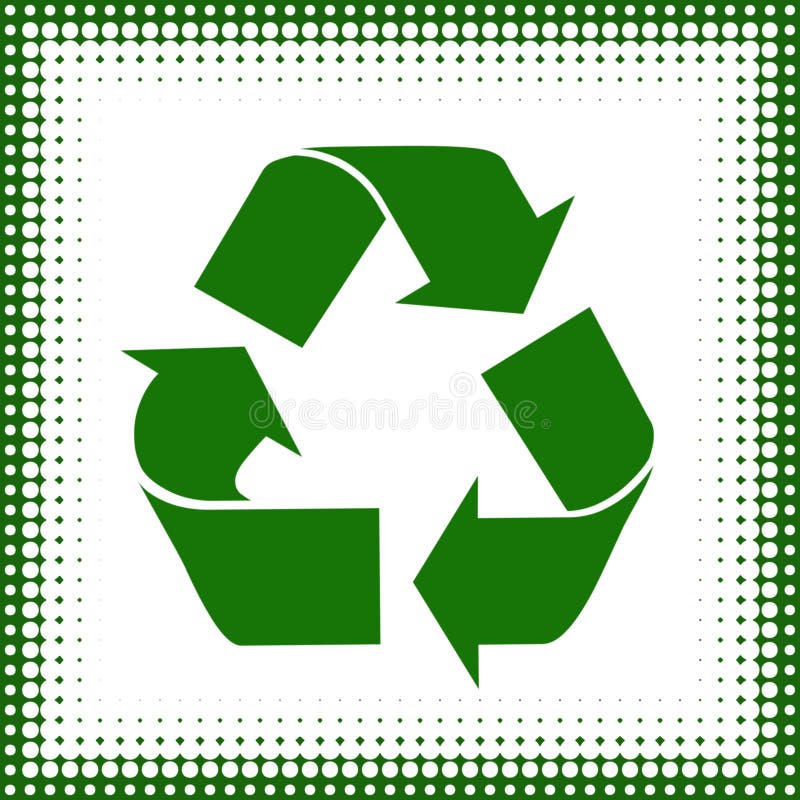 Recicle el símbolo stock de ilustración. Ilustración de recicle - 7753956