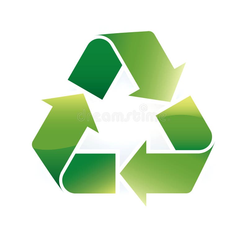Recicle (vector) ilustración del vector. Ilustración de flecha - 3296023
