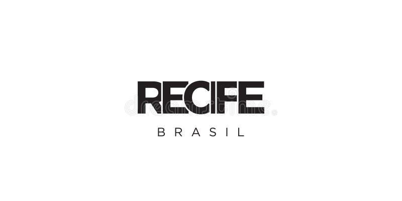 Recife in the Brasil Emblem. the Design Features a Geometric Style ...
