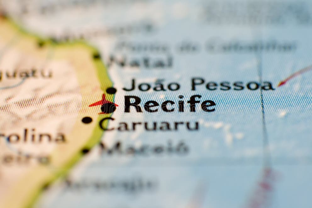 Recife Map stock photo. Image of pernambuco, recife, tourist - 6015050