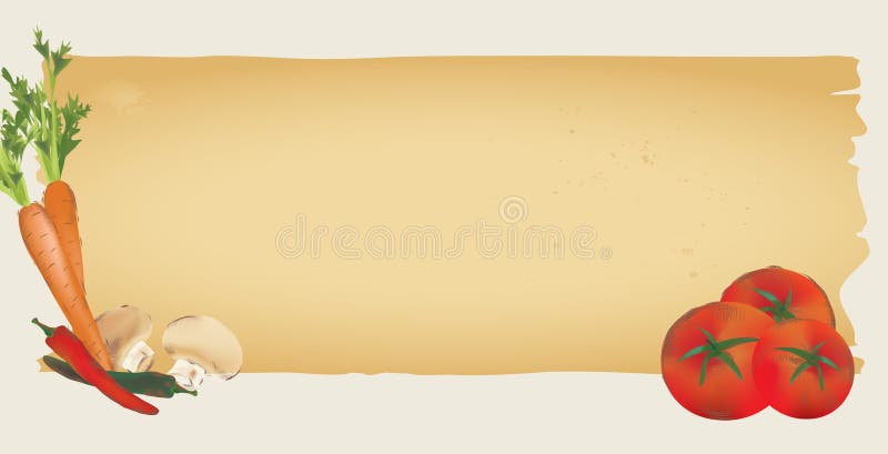 Recipe Blank Page stock vector. Illustration of healthy - 55817559