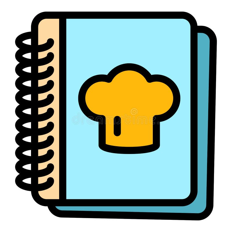 Recipe Book Icon Color Outline Vector Stock Illustration - Illustration ...