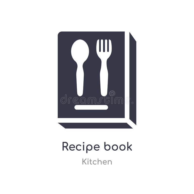 Recipe Book Vector Icon Sign Symbol Stock Vector - Illustration of ...