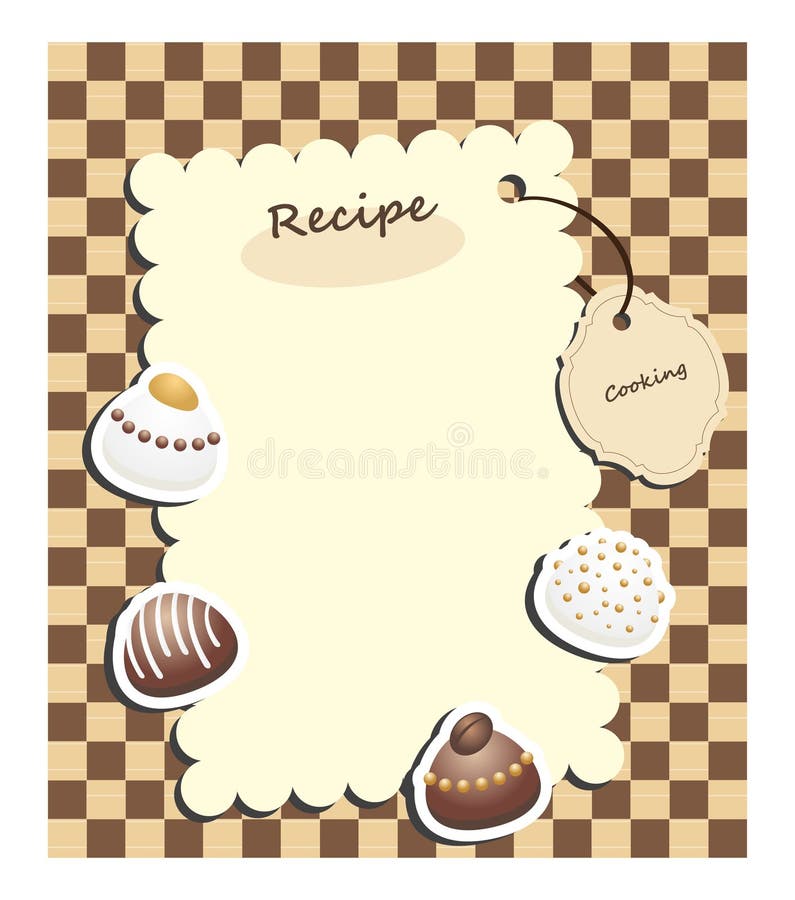 Recipe card stock illustration. Illustration of design - 15985268