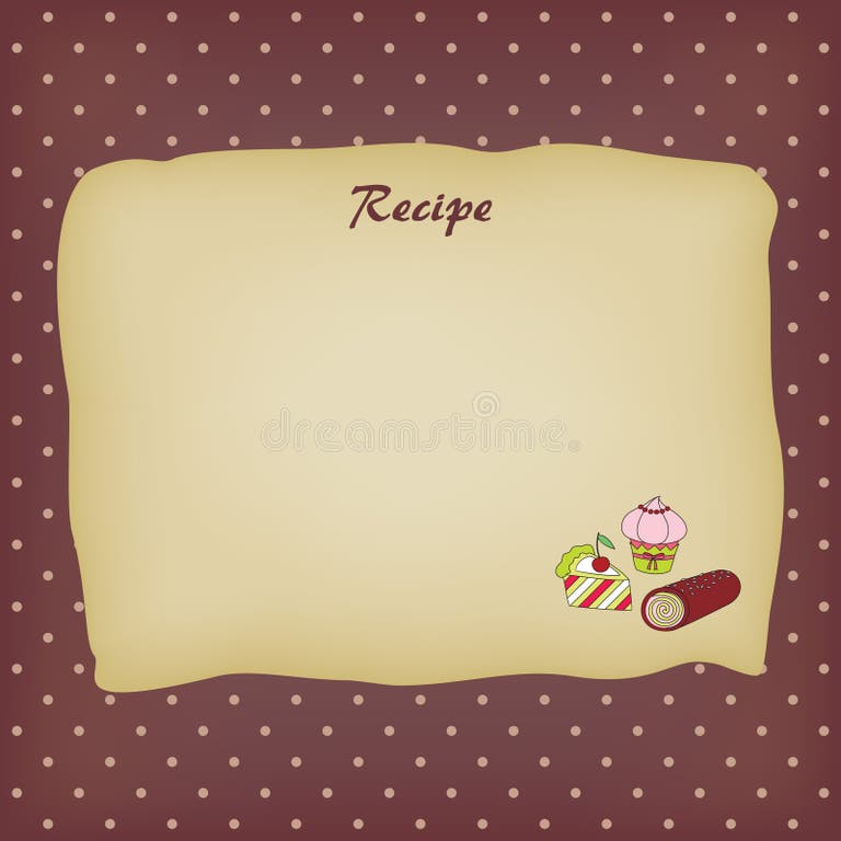 Recipe card stock vector. Illustration of creativity - 20518818