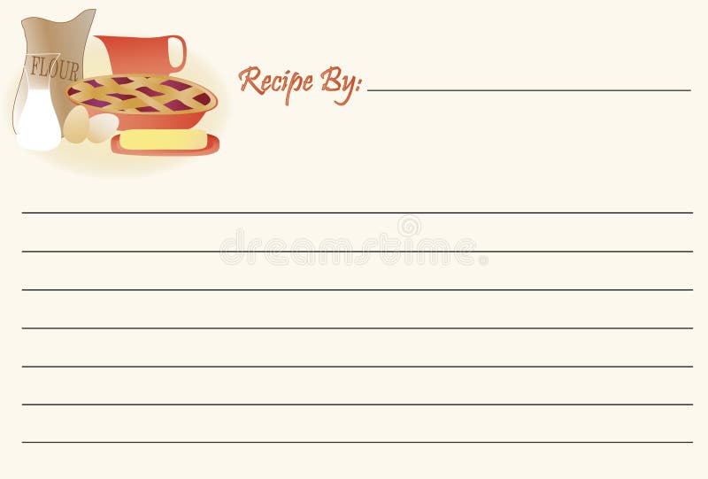 Collection of Recipe Card or Sheet Templates for Making Notes about ...
