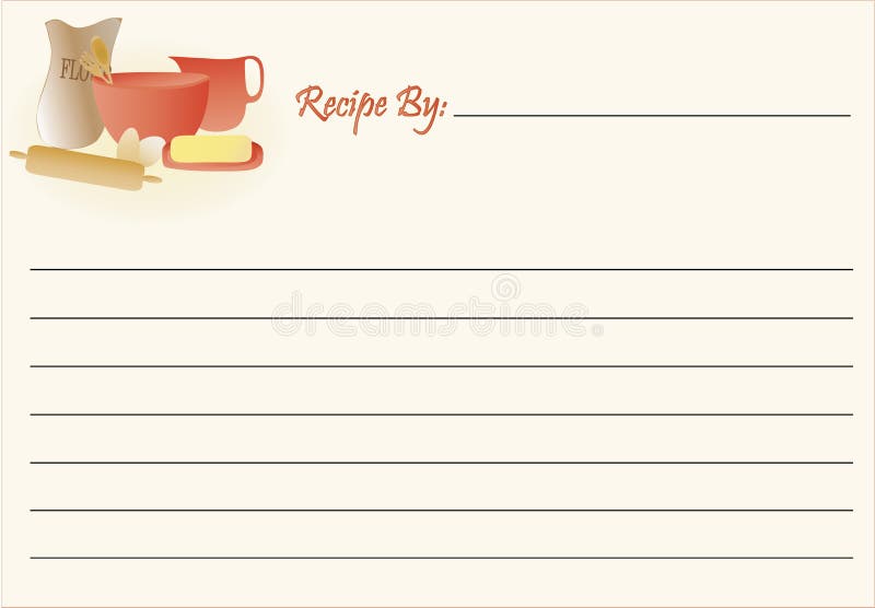 Free Recipe Card Clipart