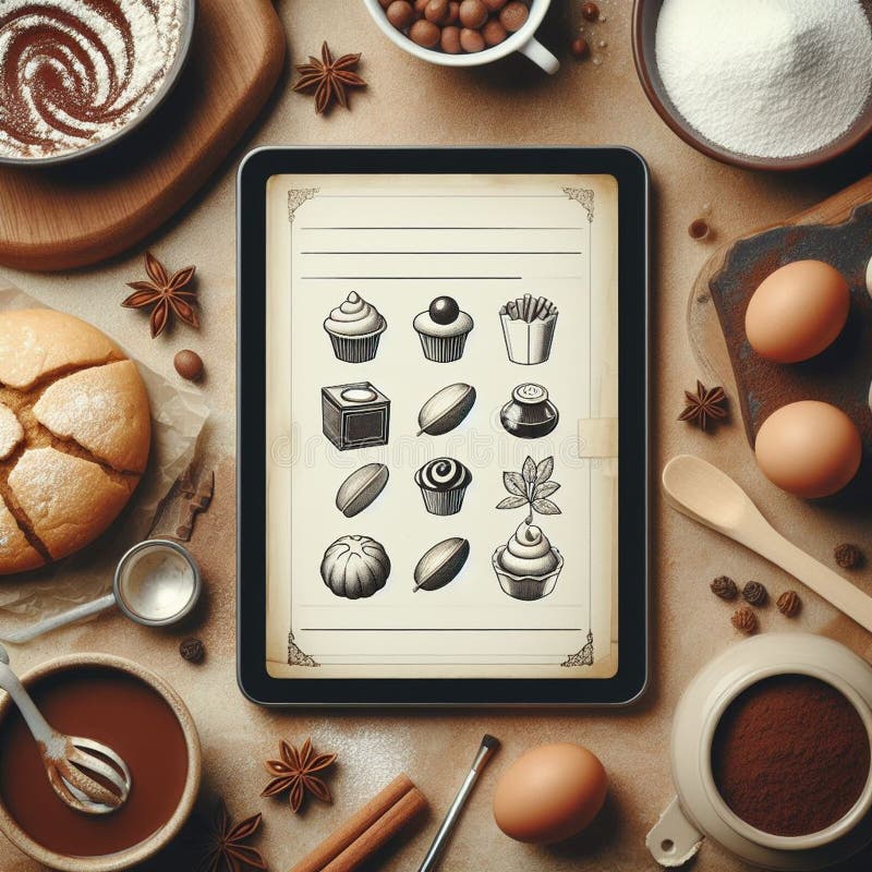 Recipe card design stock illustration. Illustration of meal - 318108264