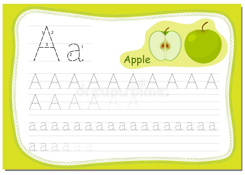 A Recipe for Children To Write the Letter a. the Word for this Letter ...