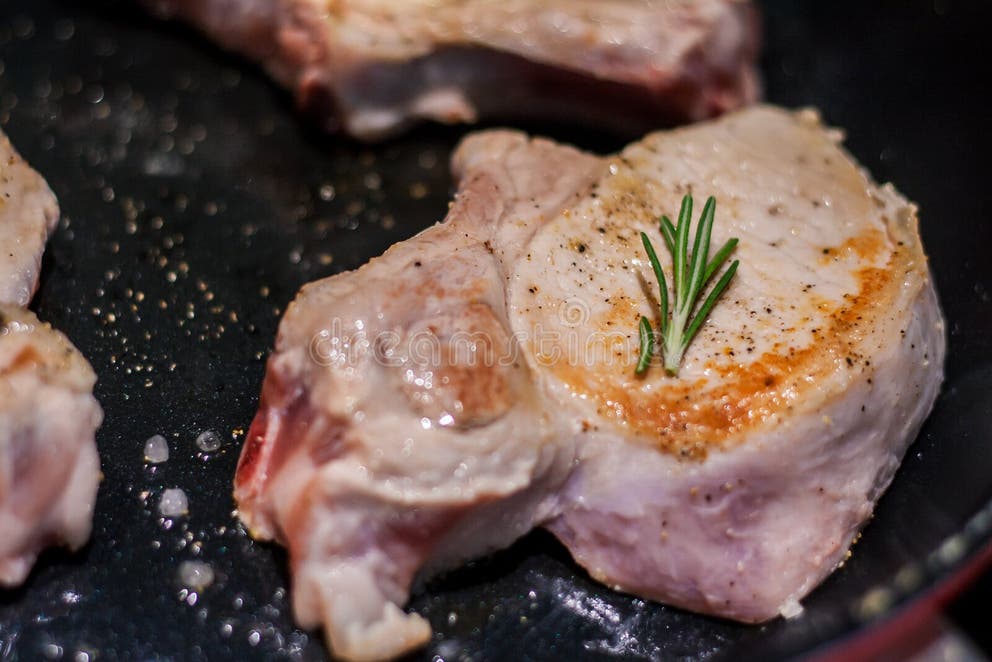 Recipe for Cooking Bone-in Loin Stock Image - Image of lamb, pepper ...