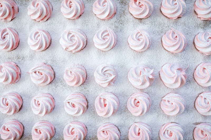 The Recipe for Home-made Russian Marshmallows Zephyr. Stock Photo ...