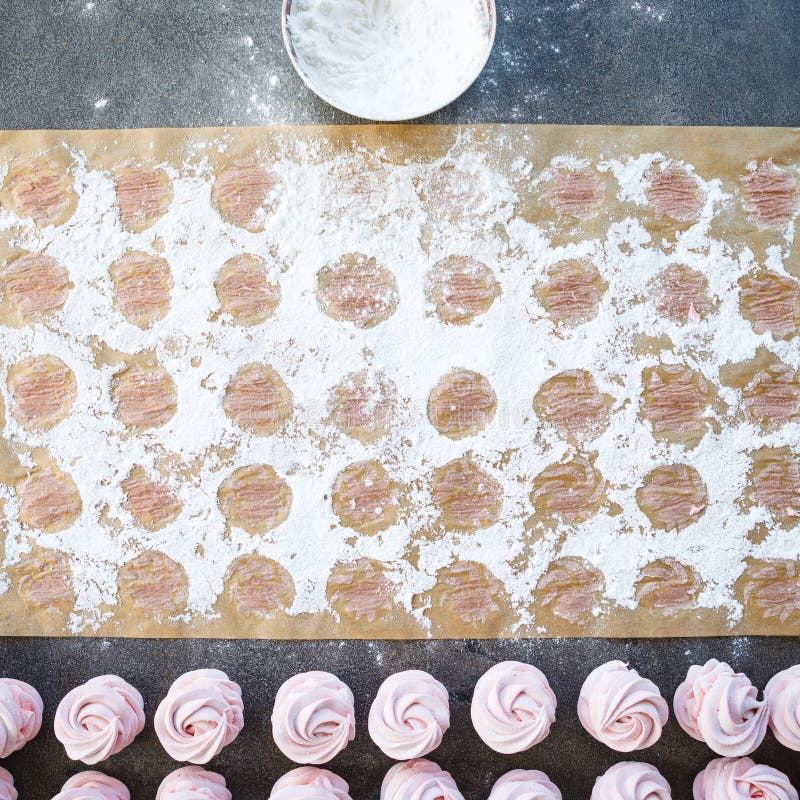 The Recipe for Home-made Russian Marshmallows Zephyr. Stock Image ...