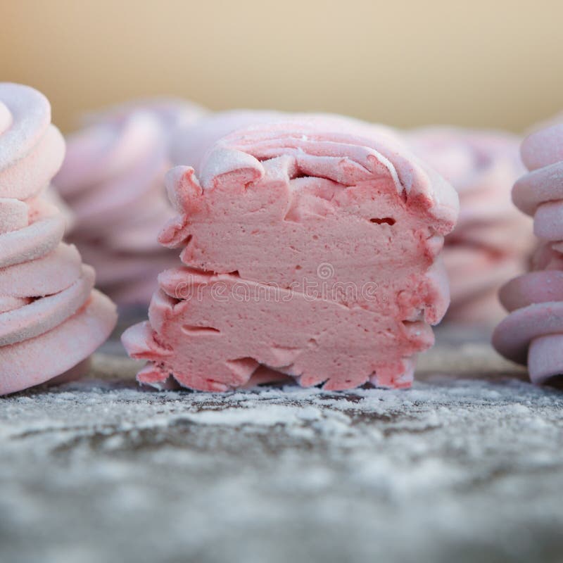 The Recipe for Home-made Russian Marshmallows Zephyr. Stock Image ...