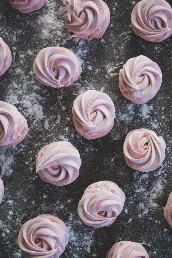 The Recipe for Home-made Russian Marshmallows Zephyr. Stock Photo ...