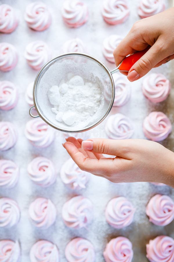 The Recipe for Home-made Russian Marshmallows Zephyr. Stock Image ...
