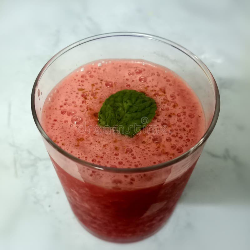 Watermelon and Apple Cooler Drink Stock Photo - Image of cooler, recipe ...