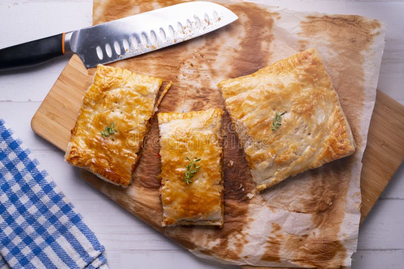 Puff Pastry Stuffed with Tuna. Stock Photo - Image of stuffed, cuisine ...
