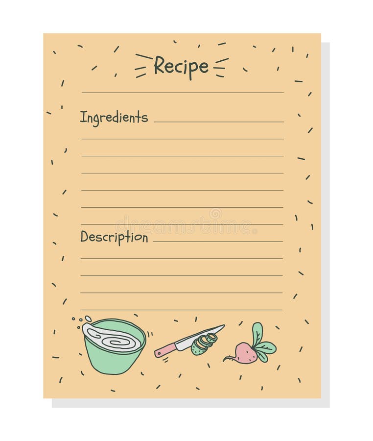 Recipe Description Stock Illustrations – 130 Recipe Description Stock ...