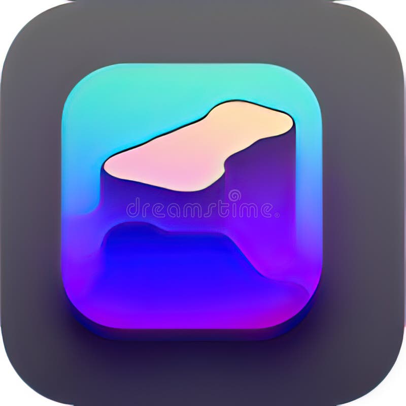 Recipe Software App Style Icon. Generative AI. Stock Illustration ...