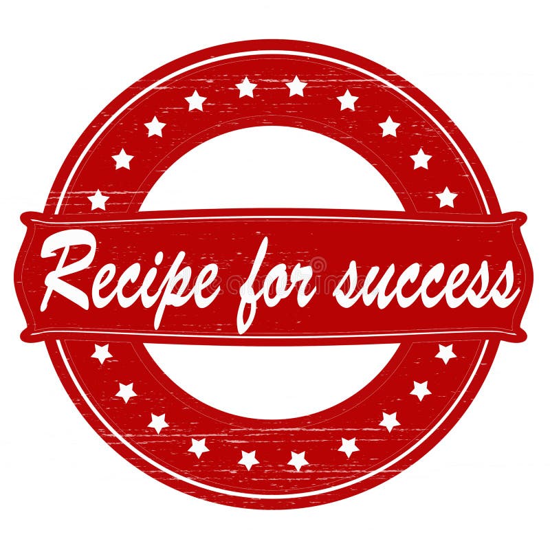 Recipe for Success Business Background. Flat Vector Illustration Stock ...