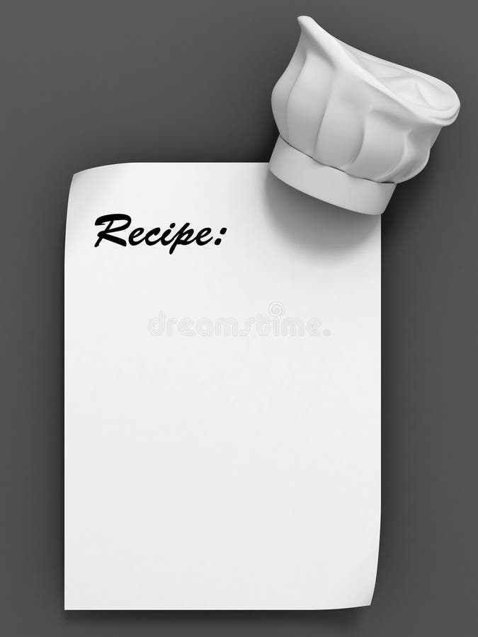 Recipe template stock illustration. Illustration of annotation - 23117317