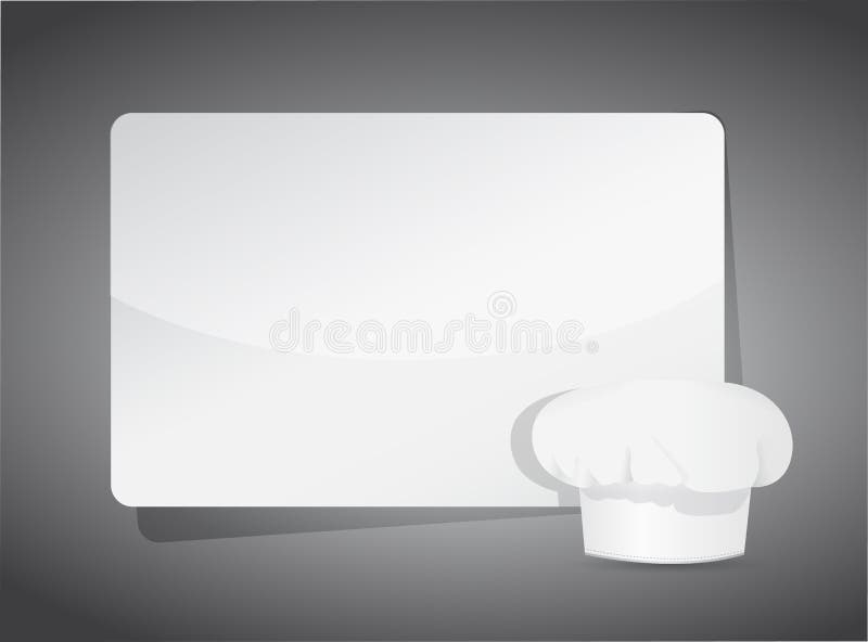 Recipe Template - Chef Hat on the Blank Paper Stock Illustration ...