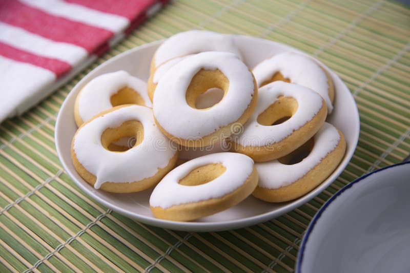 Traditional Spanish Fried Donuts Made with Lemon and Cinnamon. Stock ...