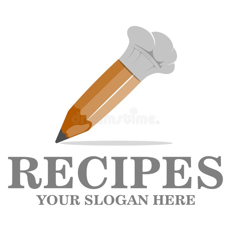 Recipes template logo stock vector. Illustration of logo - 91338950