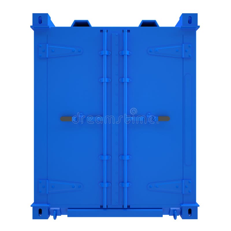 Recipiente azul imagem de stock. Imagem de carga, porto - 30127513