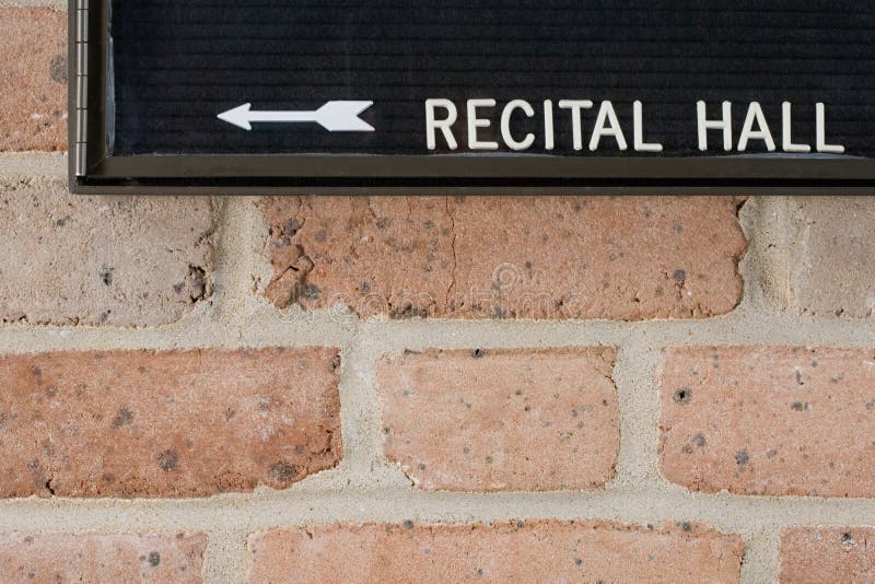 Recital Hall Sign Stock Photos - Free & Royalty-Free Stock Photos from ...