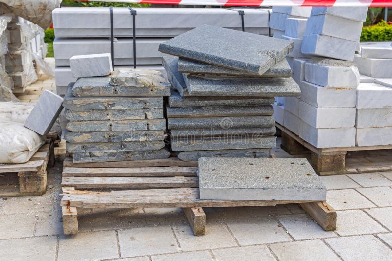 Reclaimed Granite Pallet stock image. Image of material - 276209343