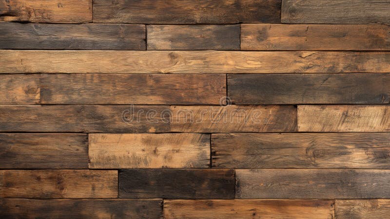 Reclaimed Wood Paneling Rustic Brown Tones Stock Illustration ...
