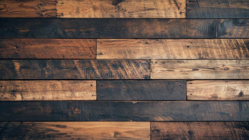 Reclaimed Wood Paneling Rustic Brown Tones Stock Illustration ...