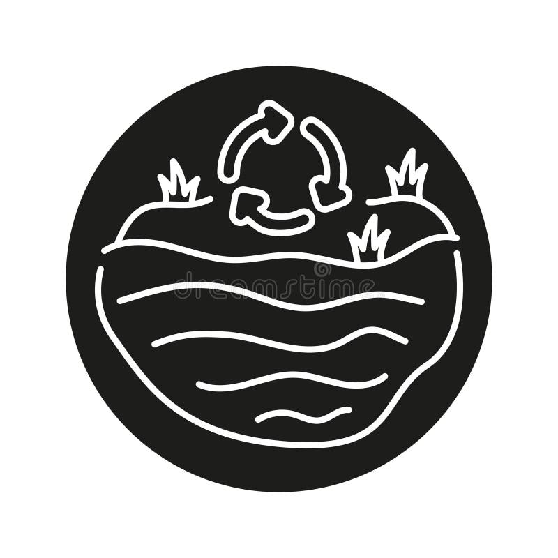 Reclamation Line Black Icon. Sign for Web Page, Mobile App, Button ...