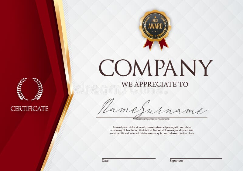 Recognition, Appreciation and Education Award Stock Vector ...