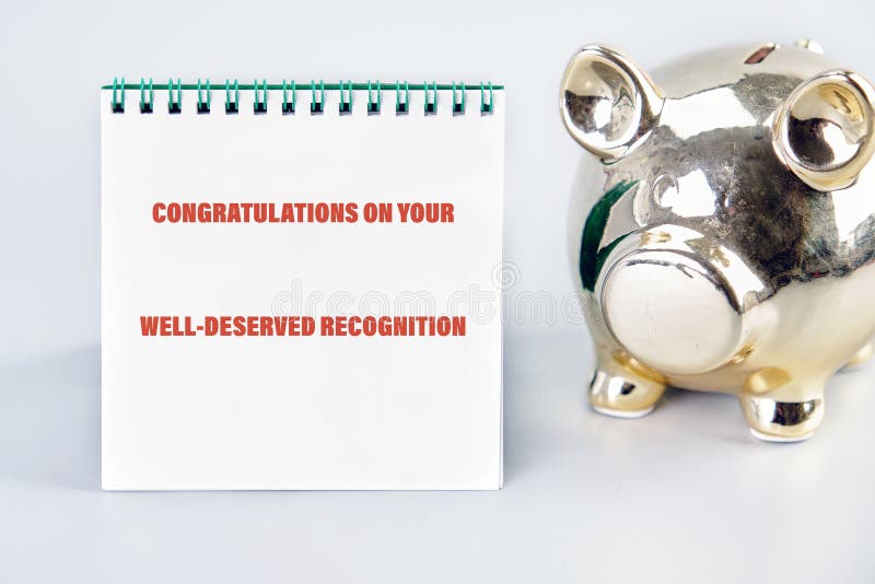 Recognition Celebration Featuring a Congratulatory Note and a ...