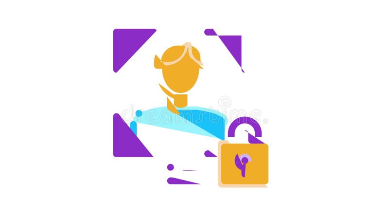 Recognition Icon Animation stock video. Video of information - 202290545