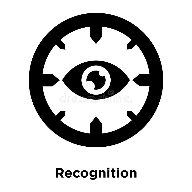 Facial Recognition Icon Vector Sign And Symbol Isolated On White ...